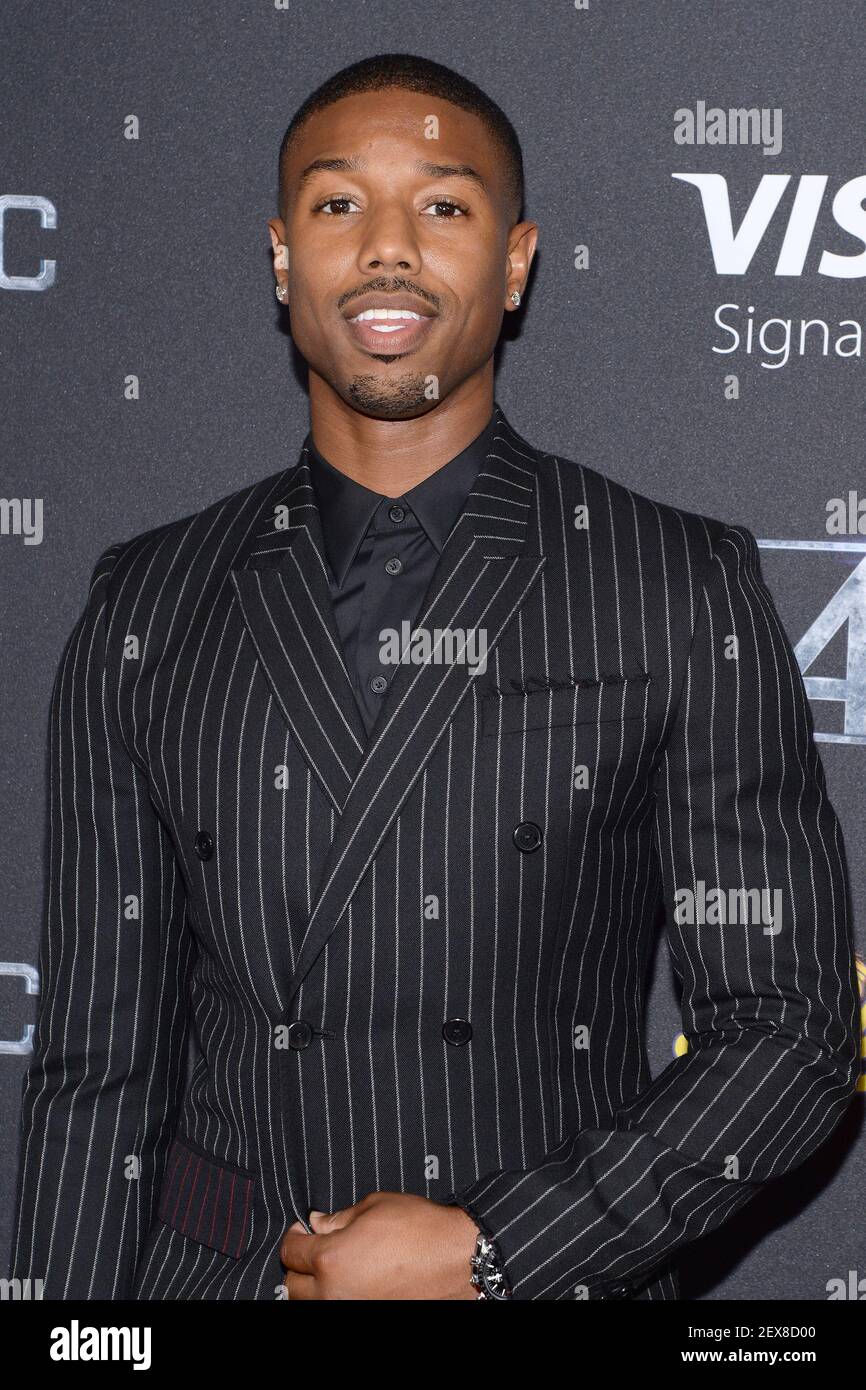 Actor Michael B. Jordan attends the "Fantastic Four" New York Premiere ...