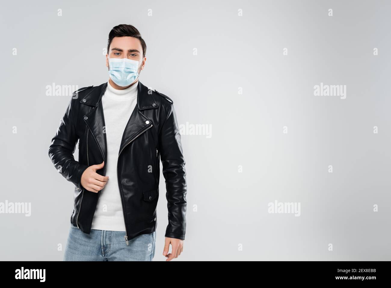 Man in leather mask hi-res stock photography and images - Alamy