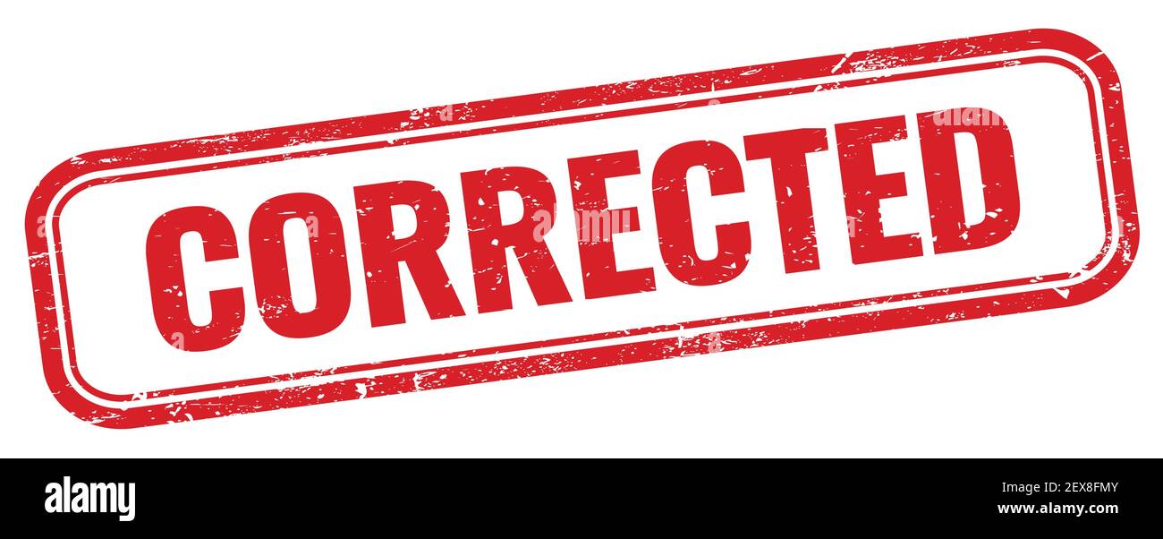 Corrected rubber stamp hi-res stock photography and images - Alamy