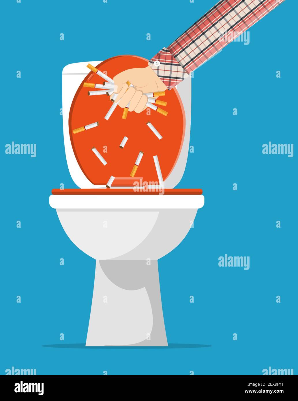 Stop smoking nicotine abuse Stock Vector Images - Alamy