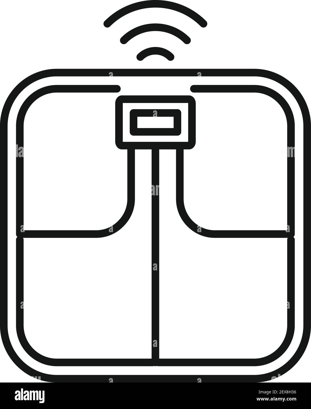 Fitness smart scales icon, outline style Stock Vector Image & Art - Alamy