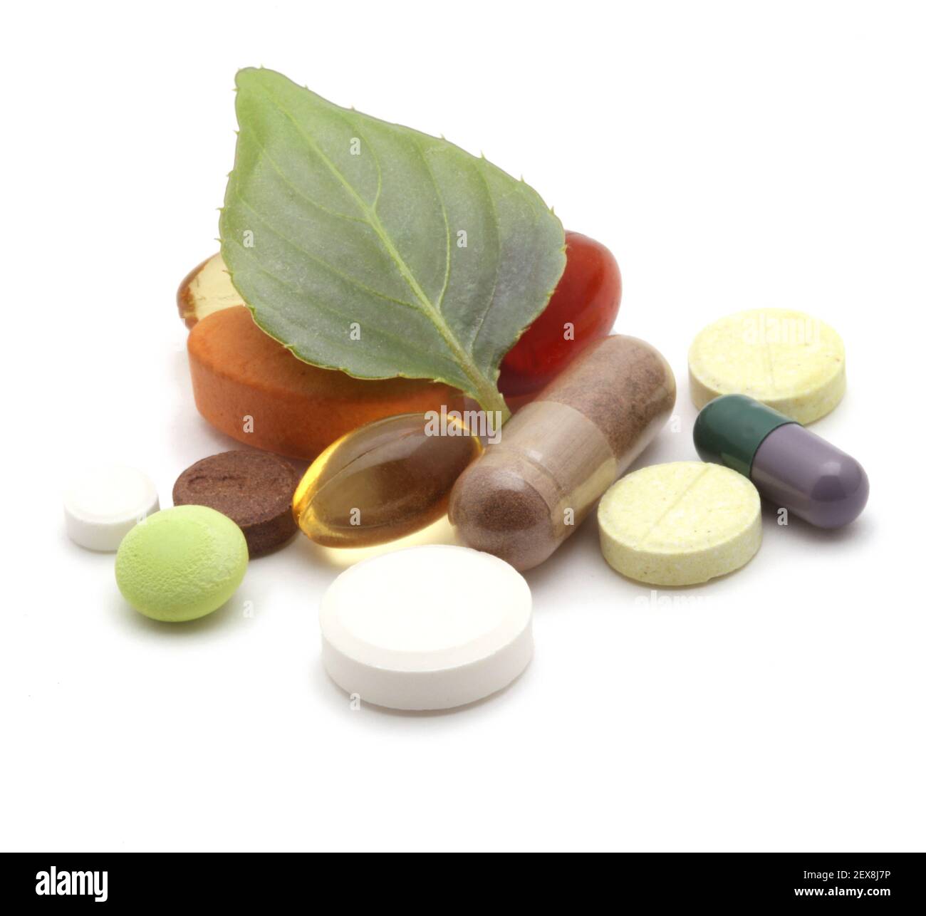Vitamins pills and tablets Stock Photo - Alamy