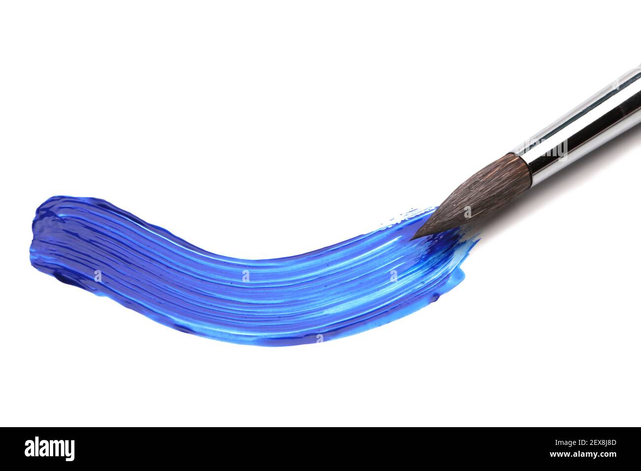 Artists paint brush and paint Stock Photo - Alamy