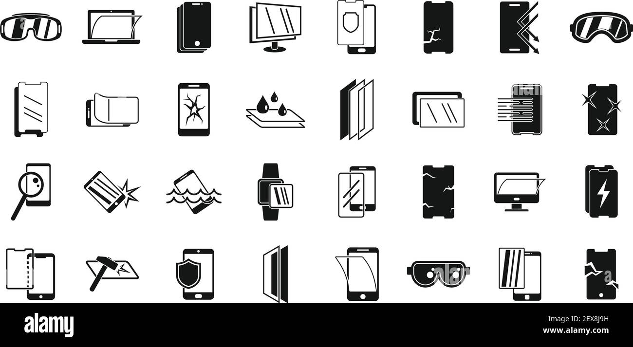 Protective display screen Stock Vector Images - Alamy