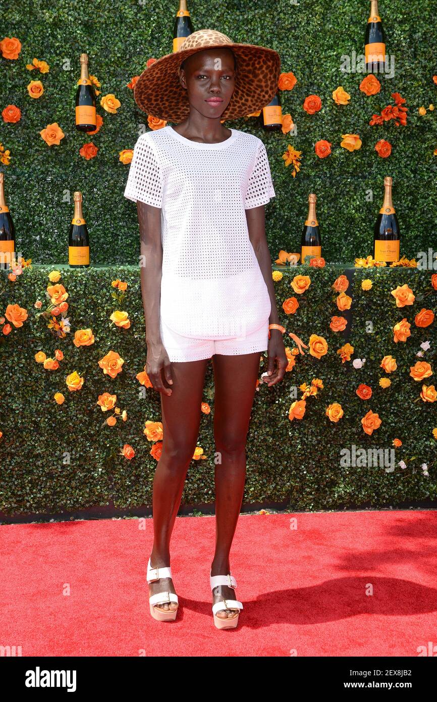 Model Grace Bol attends the eighth-annual Veuve Clicquot Polo Classic ...