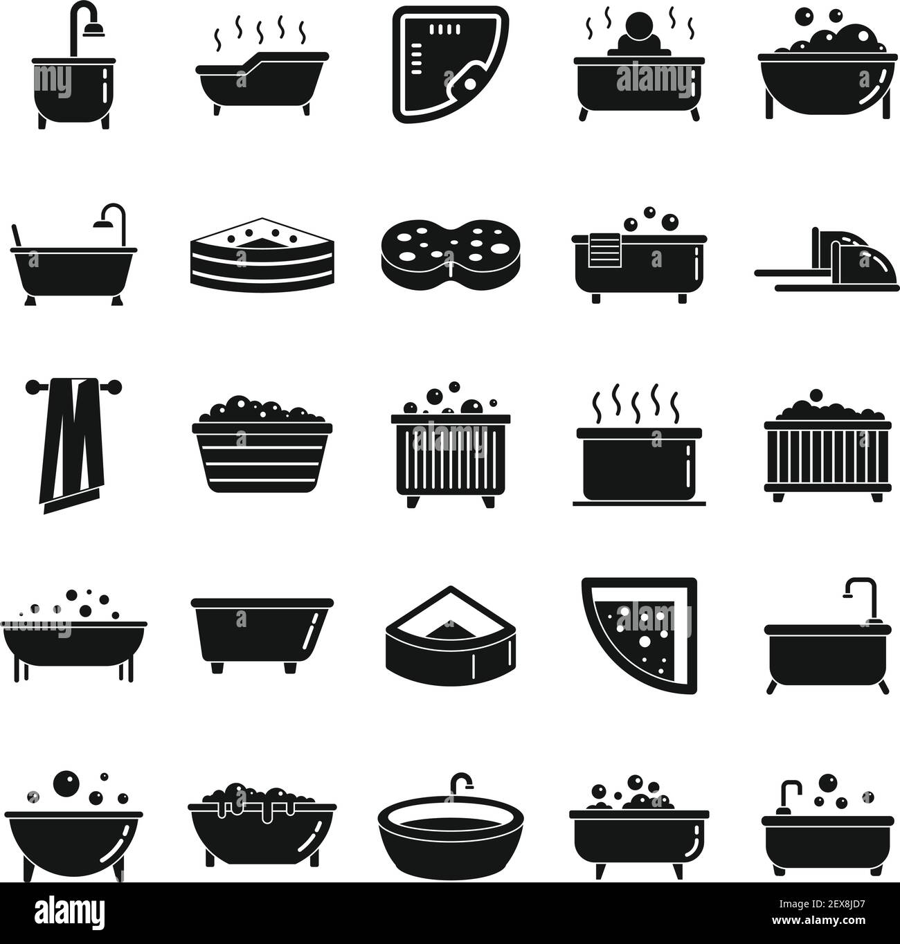 Jacuzzi bath Stock Vector Images - Alamy