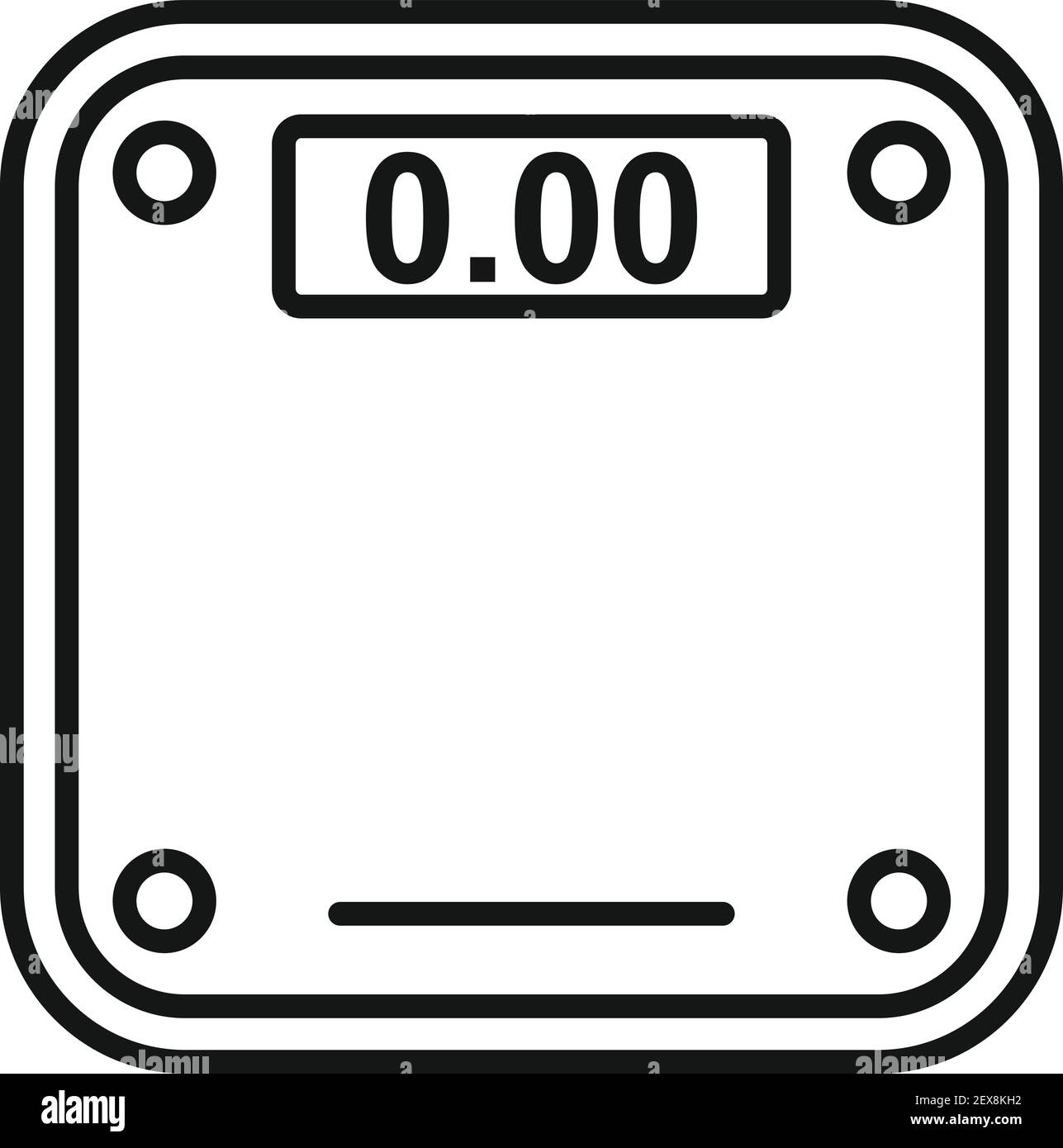 Digital scales screen Black and White Stock Photos & Images - Alamy