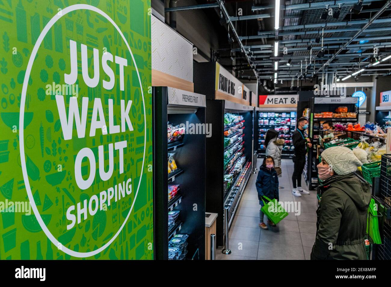 London, UK. 4th Mar, 2021. AmazonFresh, the first physical Amazon shop ...