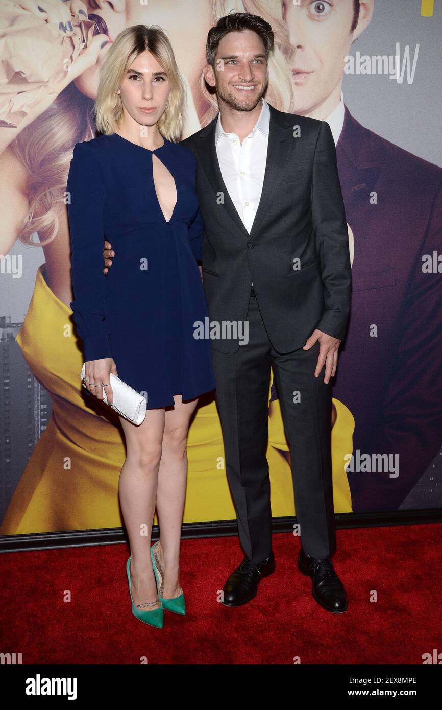 (L-R) Zosia Mamet and Evan Jonigkeit attend the 'Trainwreck' New York ...