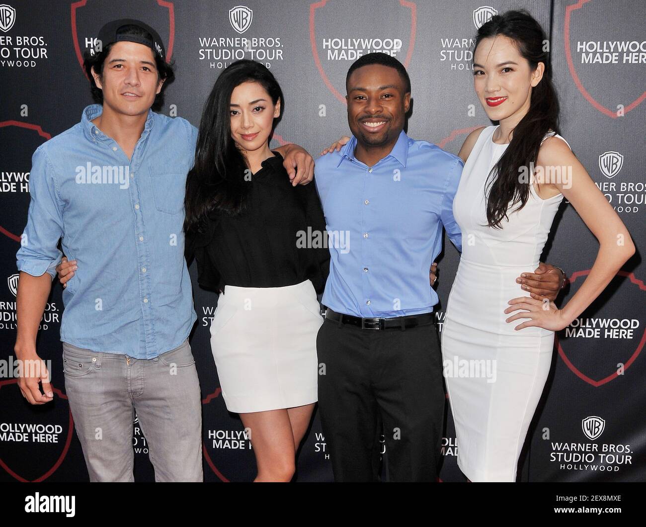 (L-R) "RUSH HOUR" Cast - Jon Foo, Aimee Garcia, Justin Hires, and ...