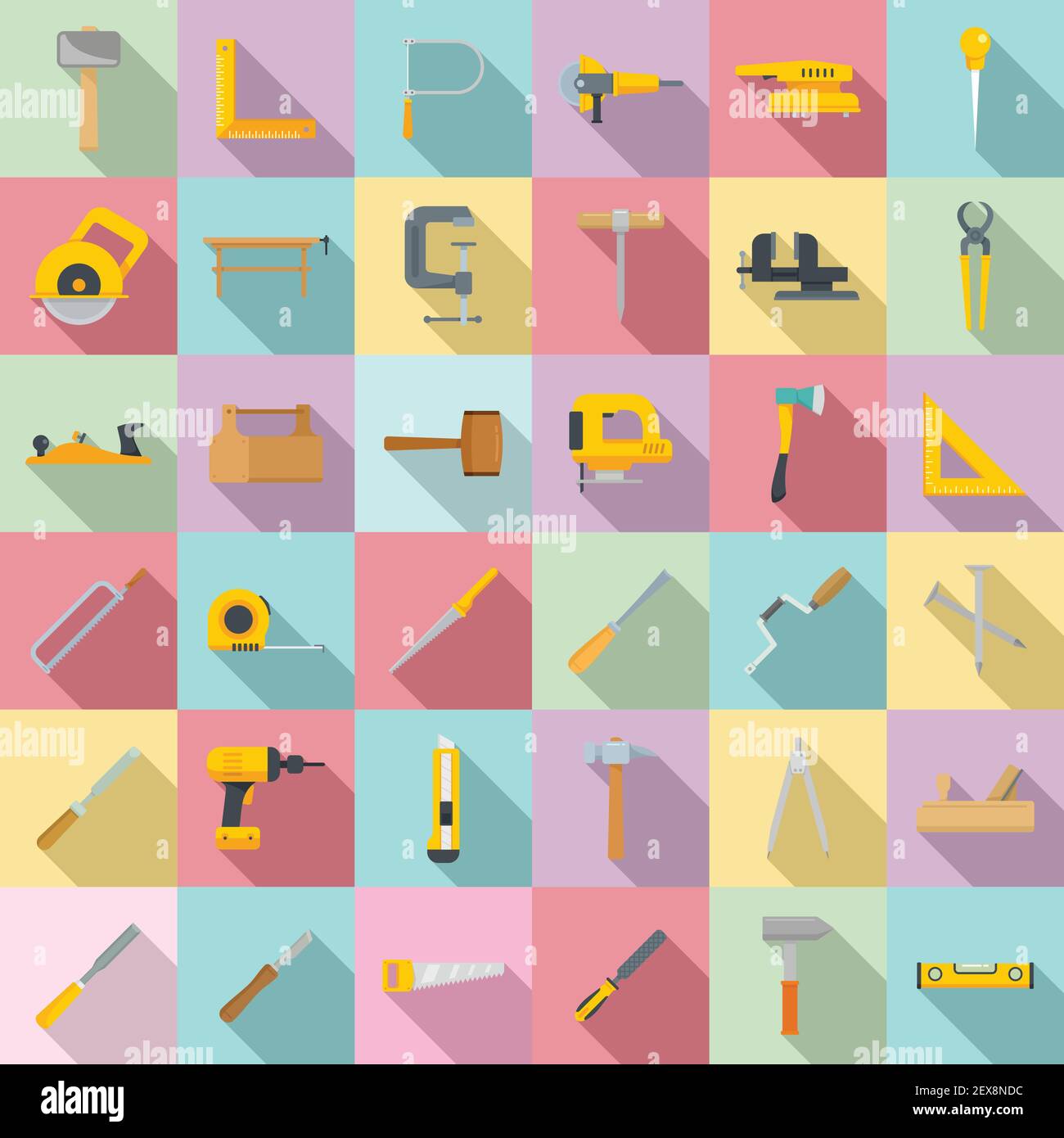 Handyman tools icons Stock Vector Images - Alamy