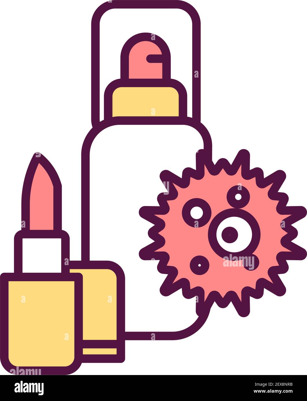 Cosmetics environmental impact RGB color icon Stock Vector Image & Art ...