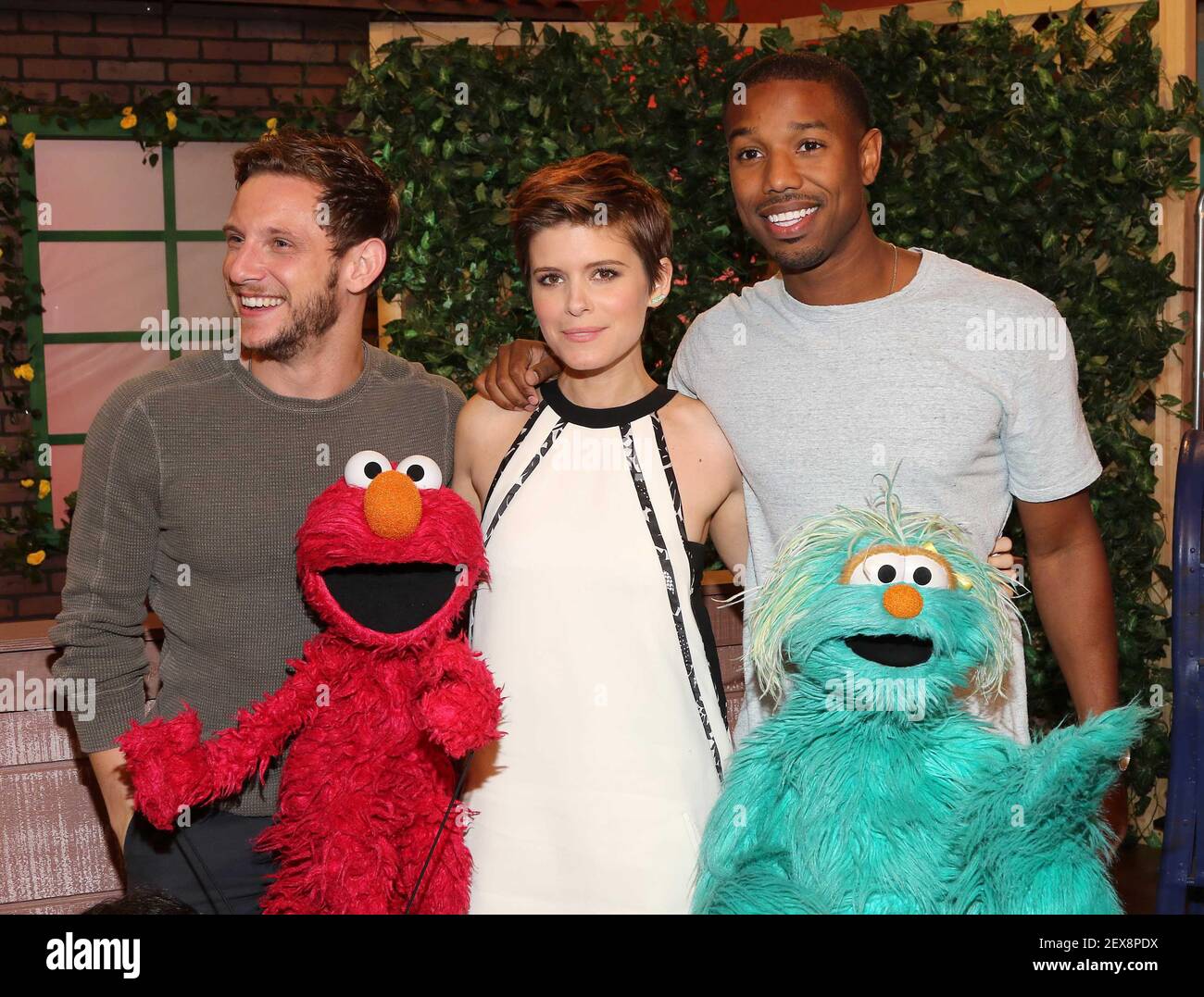 MIAMI, FL-JULY 31: Fantastic Four actors Jamie Bell, Kate Mara, Michael B. Jordan are seen with ...