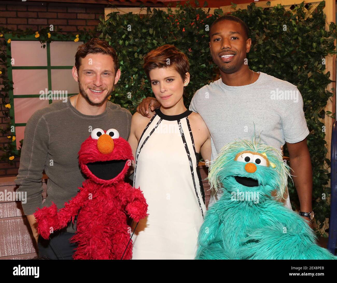 MIAMI, FL-JULY 31: Fantastic Four actors Jamie Bell, Kate Mara, Michael B. Jordan are seen with ...