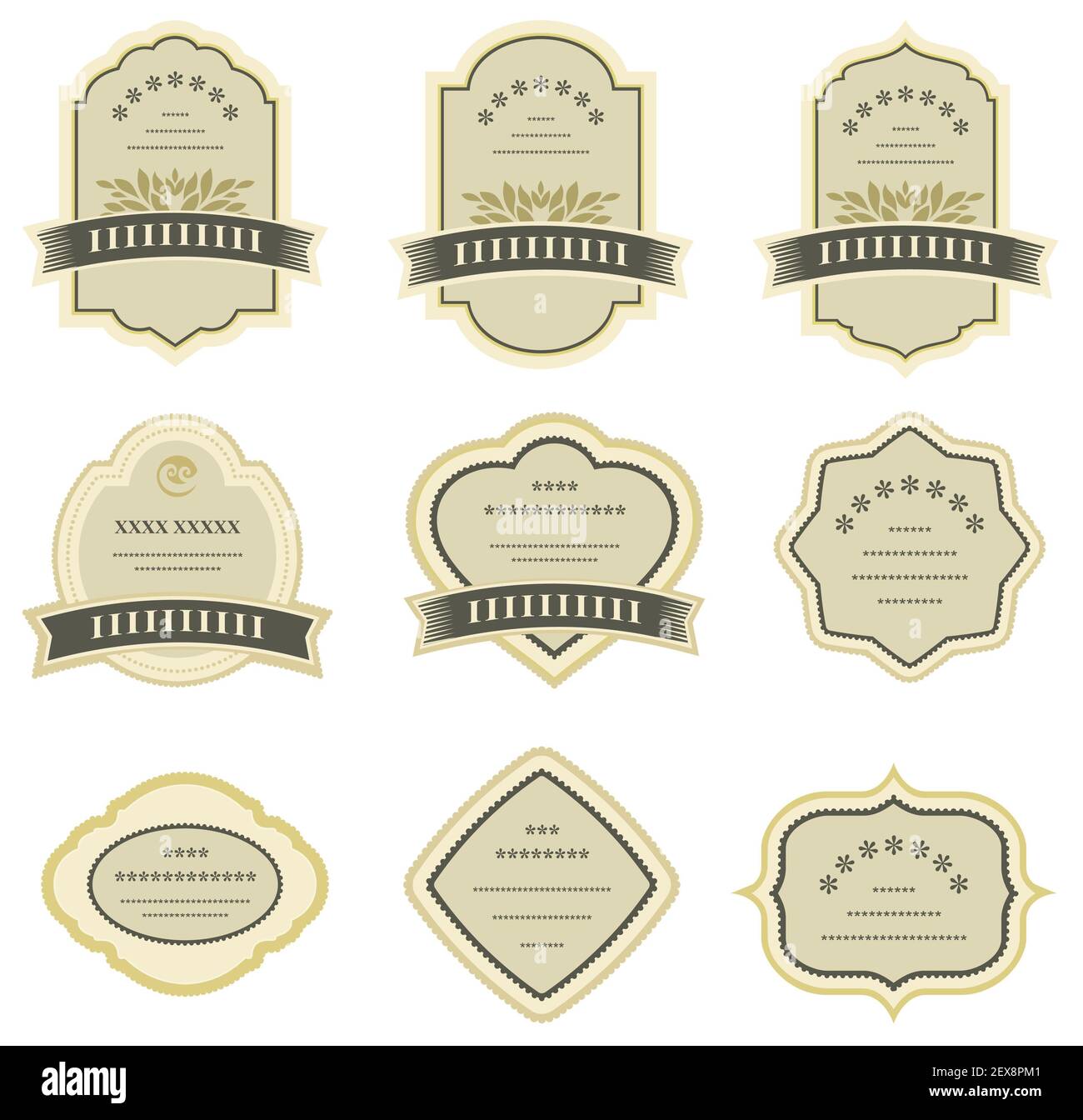 Set of design elements Stock Photo - Alamy