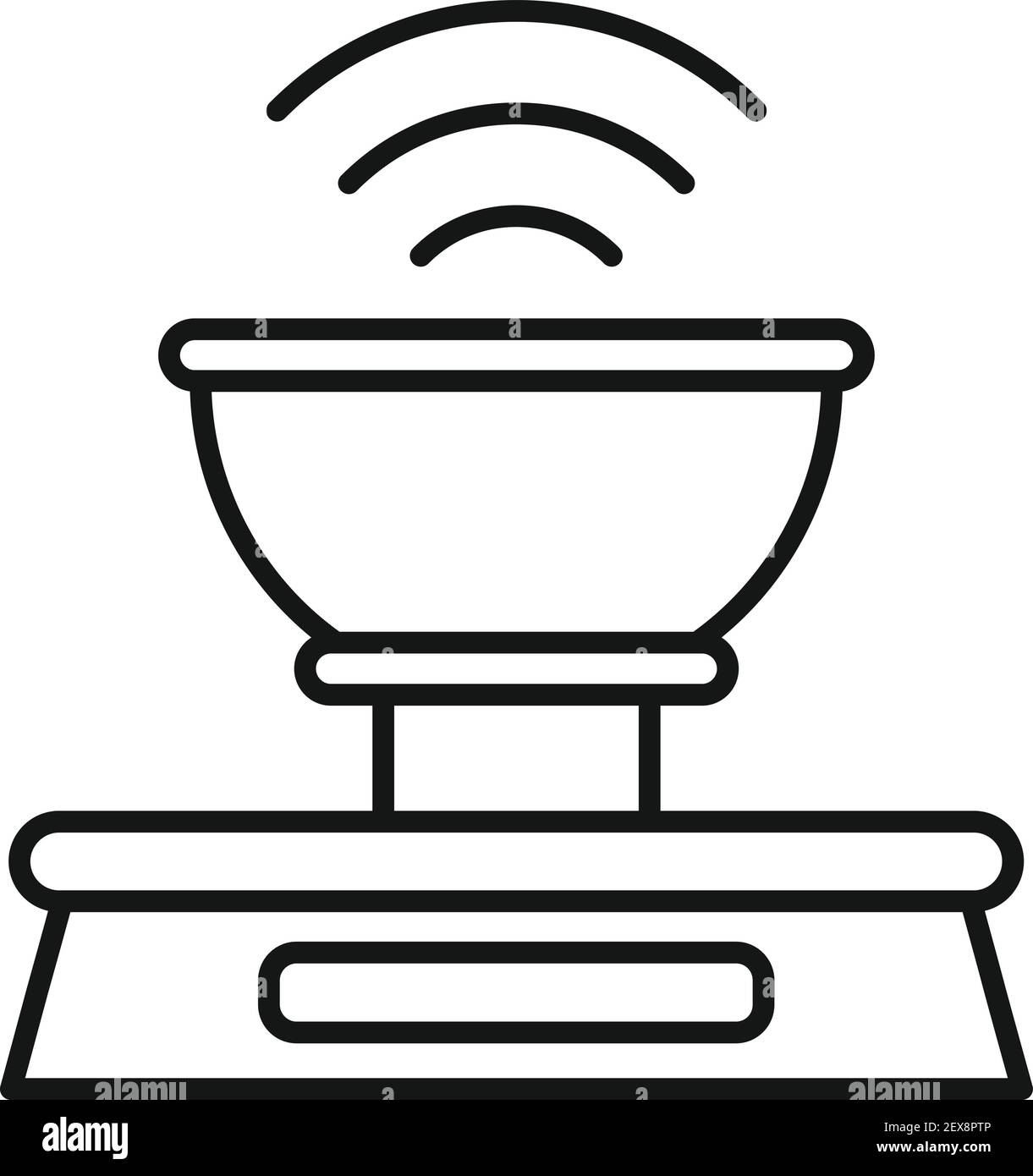 Electronic smart scales icon, outline style Stock Vector Image & Art ...