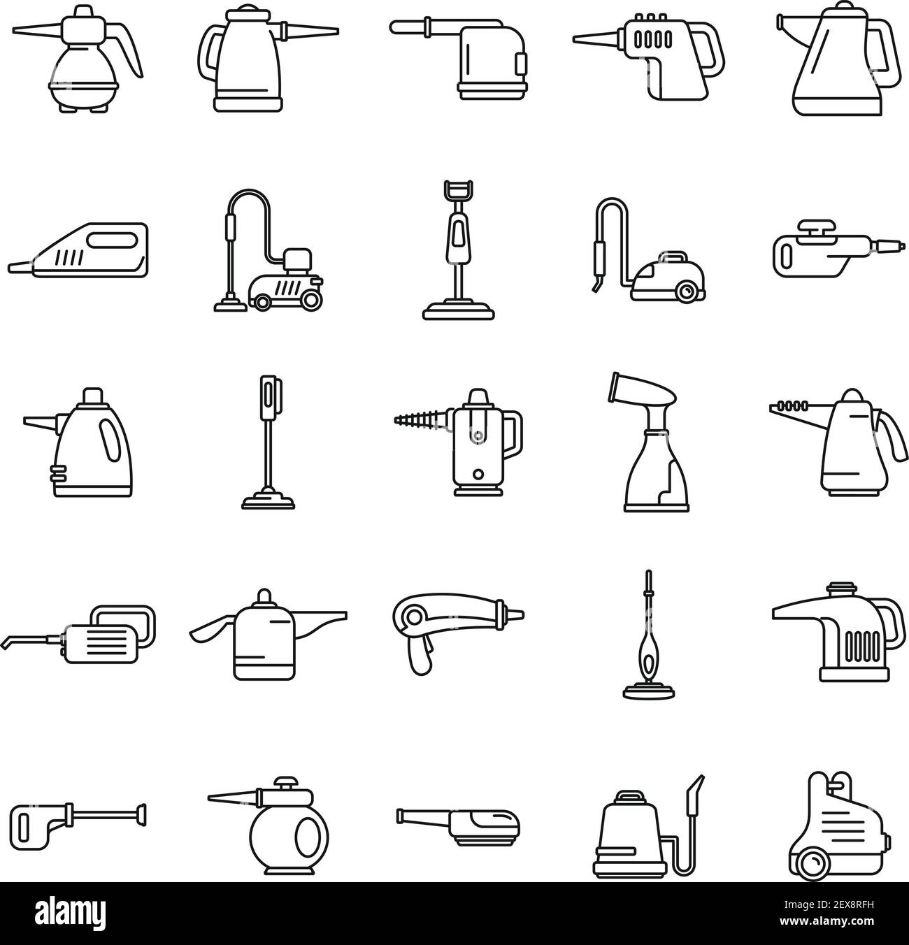 Line robot vacuum cleaner Cut Out Stock Images & Pictures - Alamy