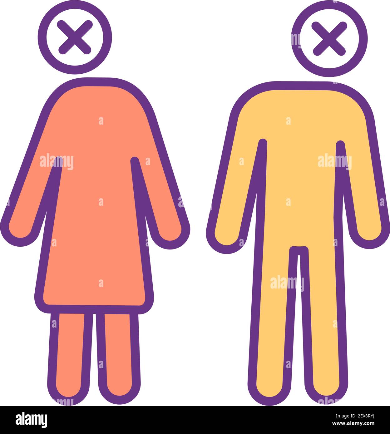 Being on divorce verge RGB color icon Stock Vector Image & Art - Alamy
