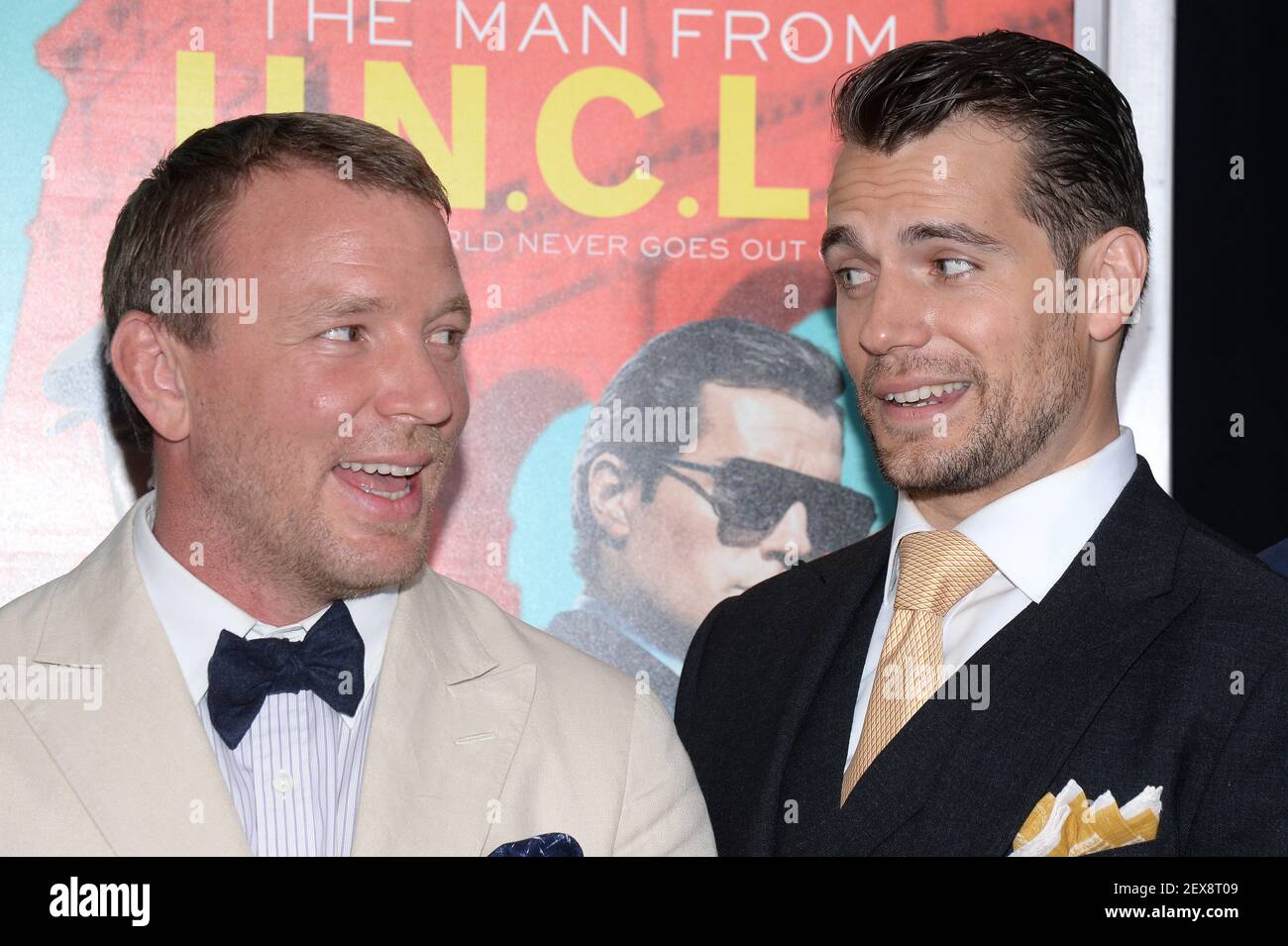 (L-R) Director Guy Ritchie and actor Henry Cavill attend "The Man From ...
