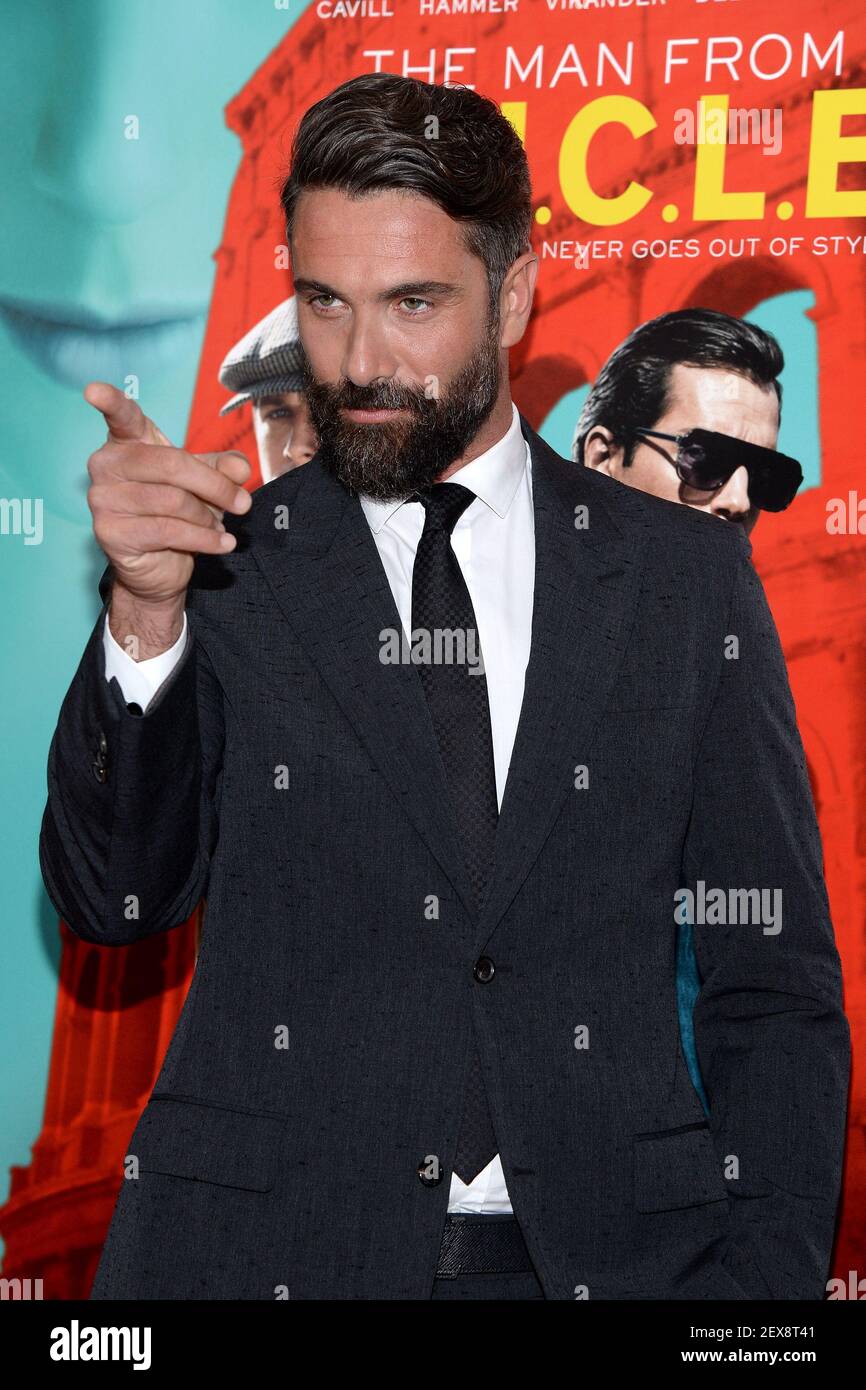 Actor Luca Calvani attends "The Man From U.N.C.L.E." New York Premiere ...