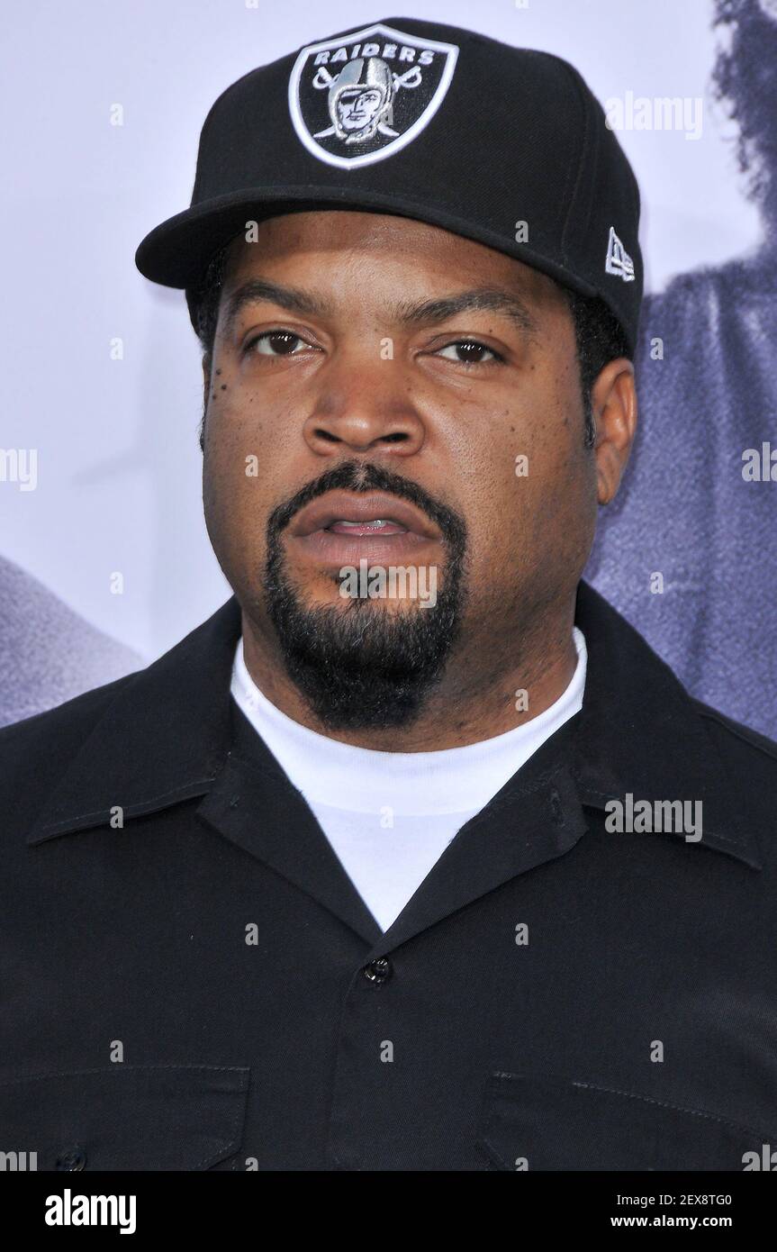 Ice Cube arrives at the "Straight Outta Compton" Los Angeles Premiere ...