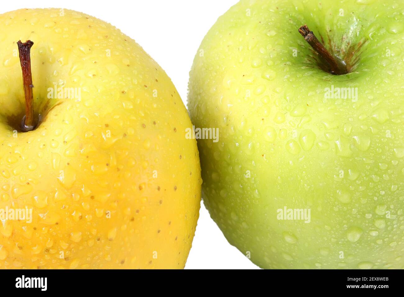 Wet green apple drops hi-res stock photography and images - Alamy