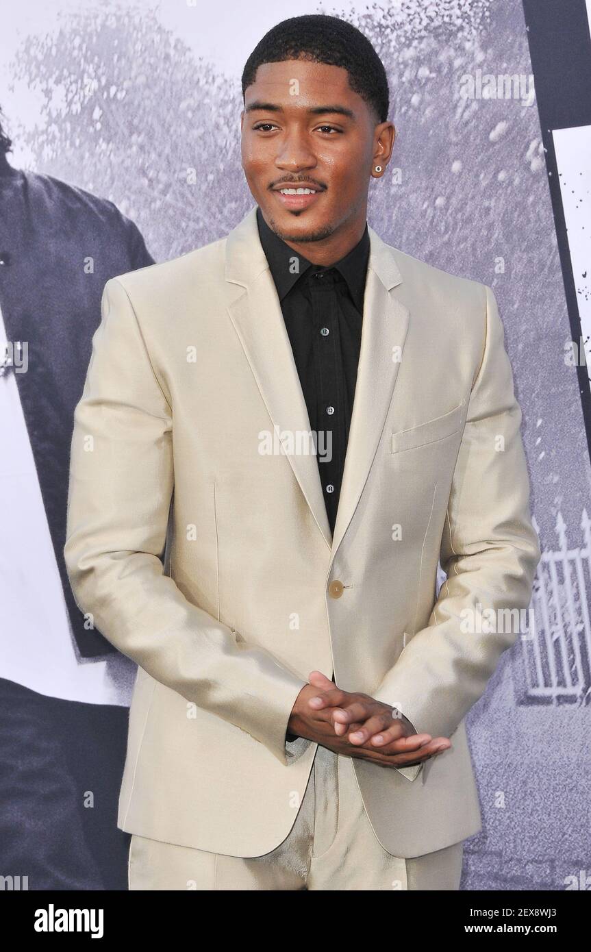 Sheldon Smith arrives at the "Straight Outta Compton" Los Angeles ...