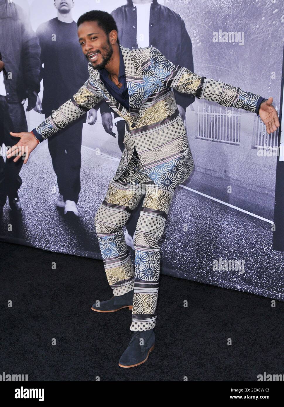 Keith Stanfield arrives at the "Straight Outta Compton" Los Angeles ...