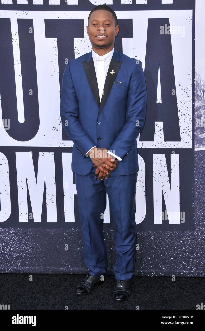 Jason Mitchell arrives at the "Straight Outta Compton" Los Angeles ...