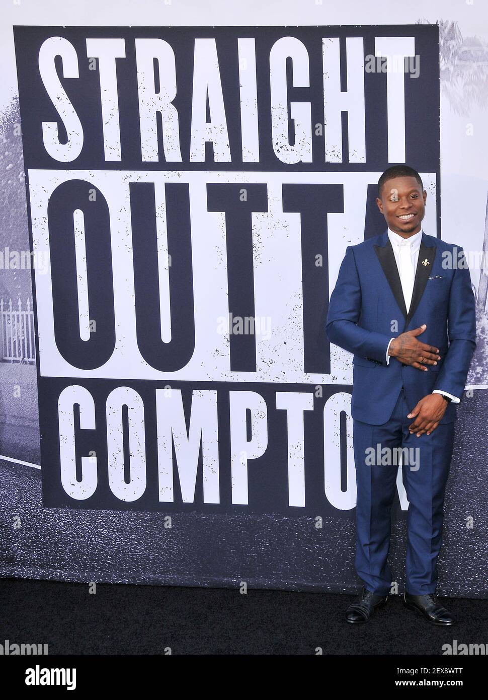 Jason Mitchell arrives at the "Straight Outta Compton" Los Angeles ...