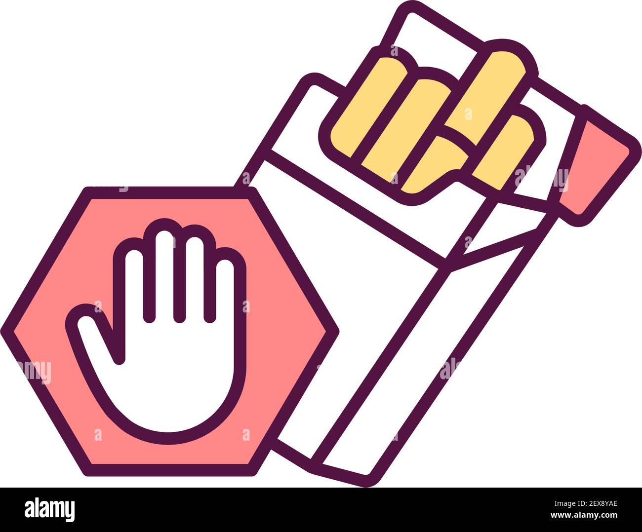 Tobacco addiction prevention Cut Out Stock Images & Pictures - Alamy