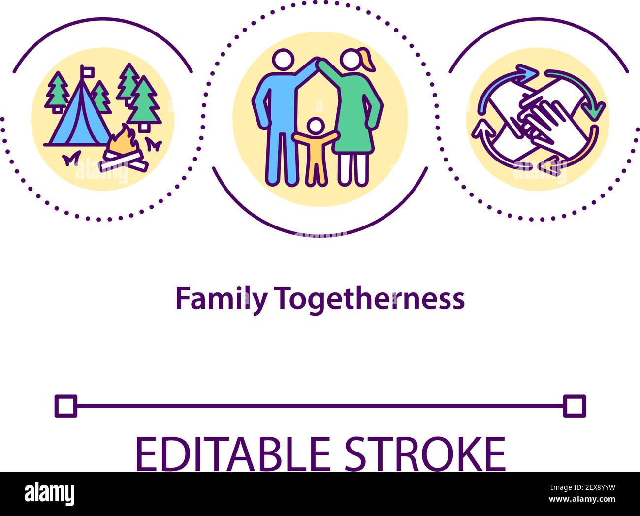 Family togetherness concept icon Stock Vector Image & Art - Alamy