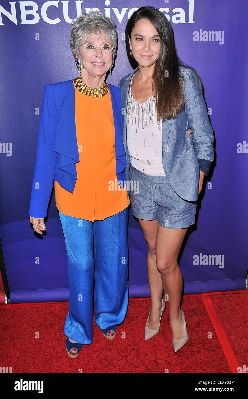 (L-R) Rita Moreno and Michele Lepe arrives at the 2015 NBCUniversal ...