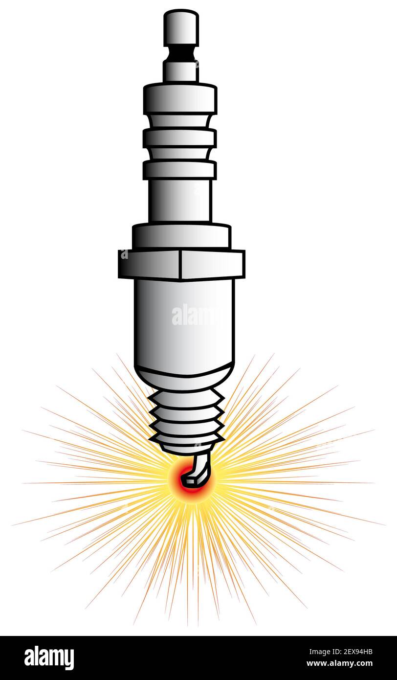 Spark plug drawing hi-res stock photography and images - Alamy