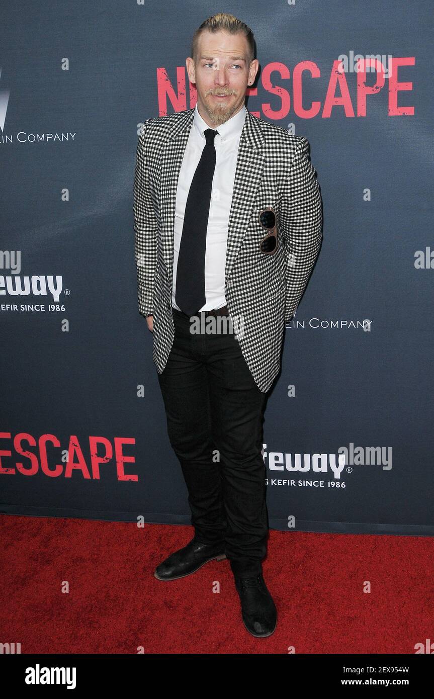 Sean Brosnan arrives at the "No Escape" Los Angeles Premiere held at ...