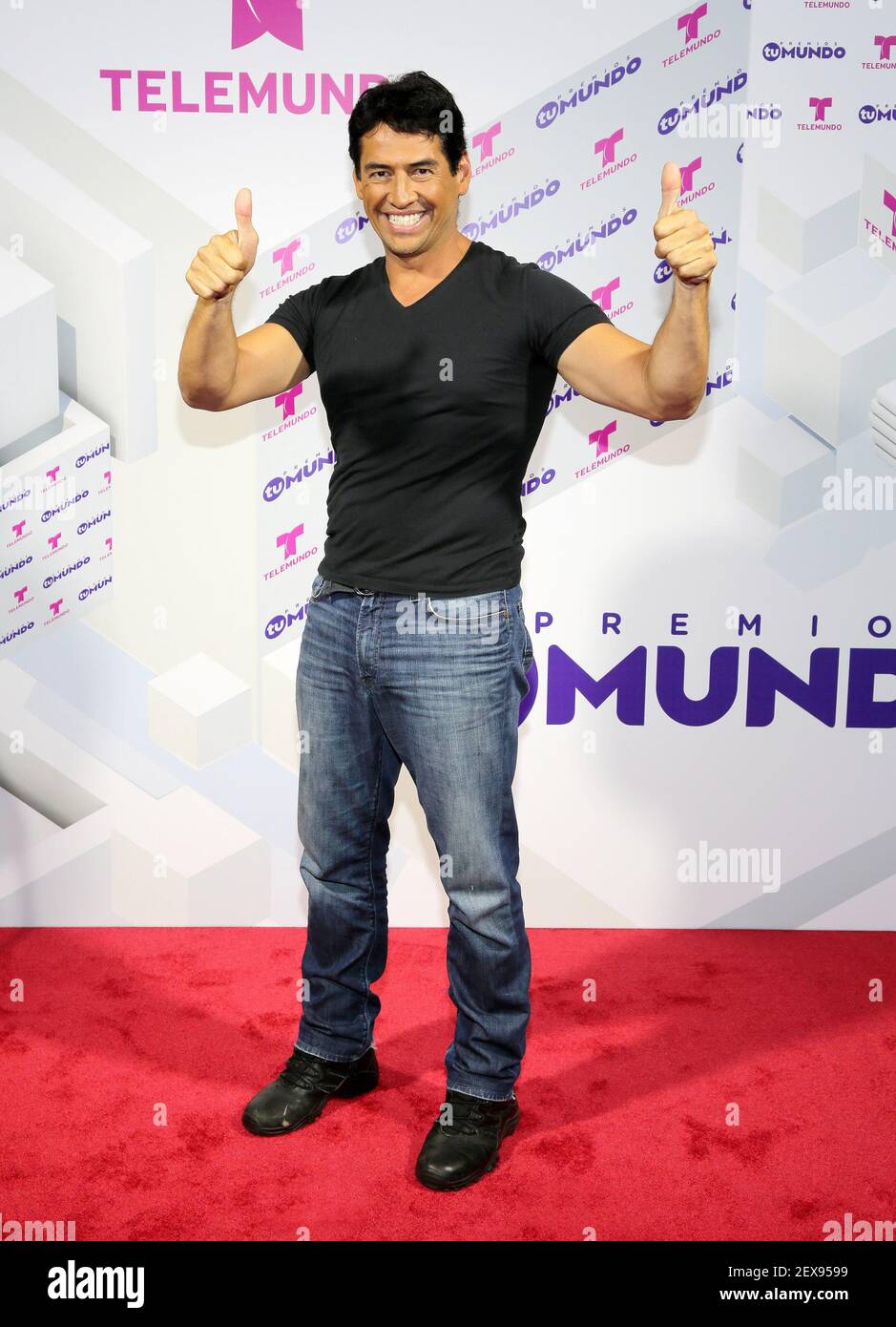 MIAMI-FL, AUG 18: Gabriel Porras posses during the press conference for ...