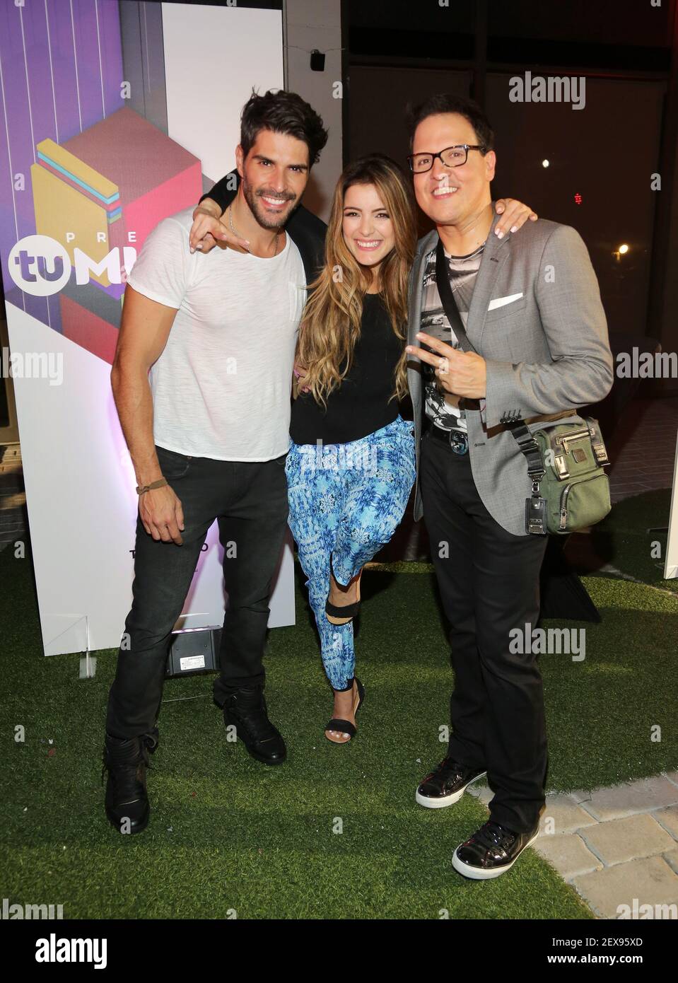 MIAMI,FL-AUG 18: Juan Pablo Llano, Daniela Navarro and Raul Gonzalez ...