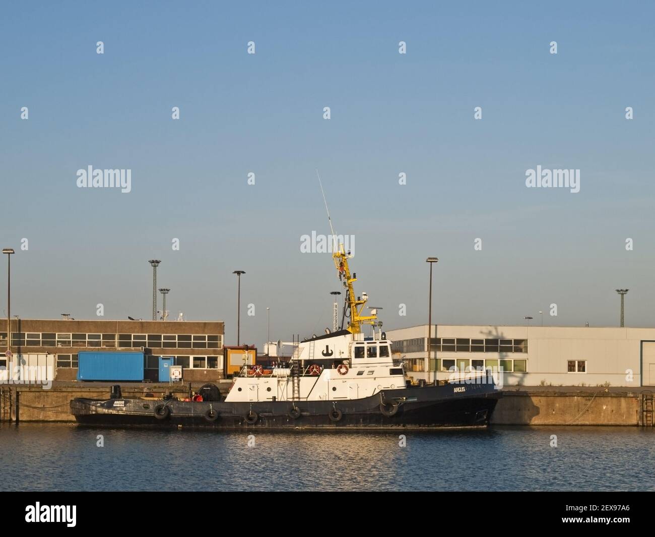 Port Authority Boat Argus in Cuxhaven, Lower Sax Stock Photo - Alamy