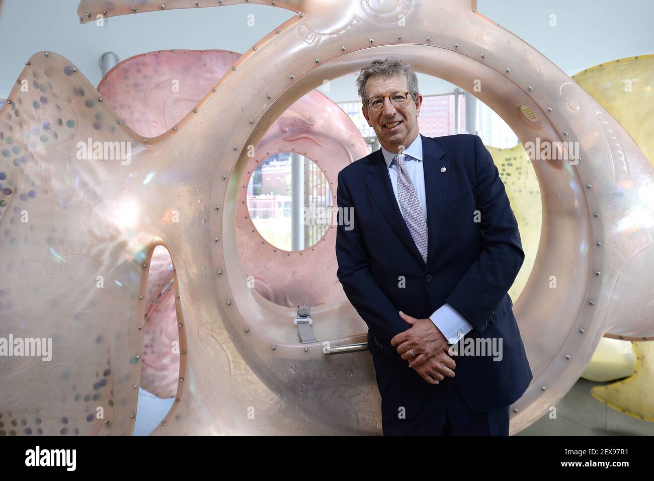 Bill Ruden, The Battery Conservancy Chairman, poses for a picture along ...