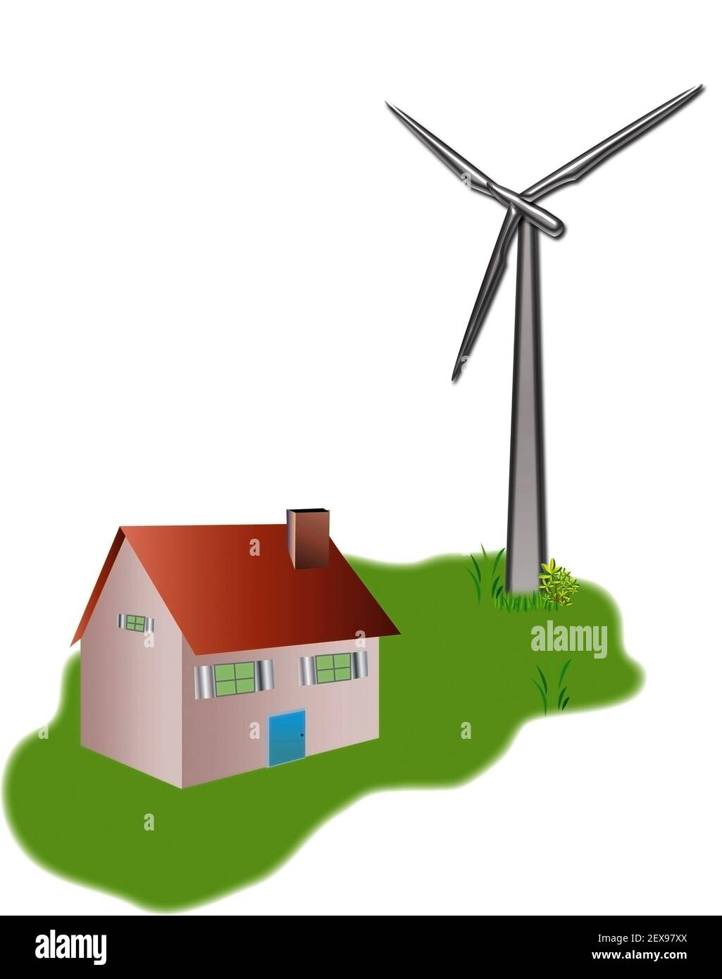 Wind turbine drawing hi-res stock photography and images - Alamy