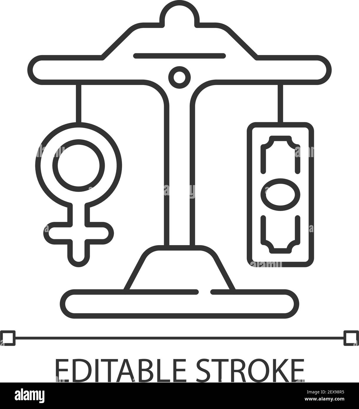 Equal pay symbol Stock Vector Images - Alamy