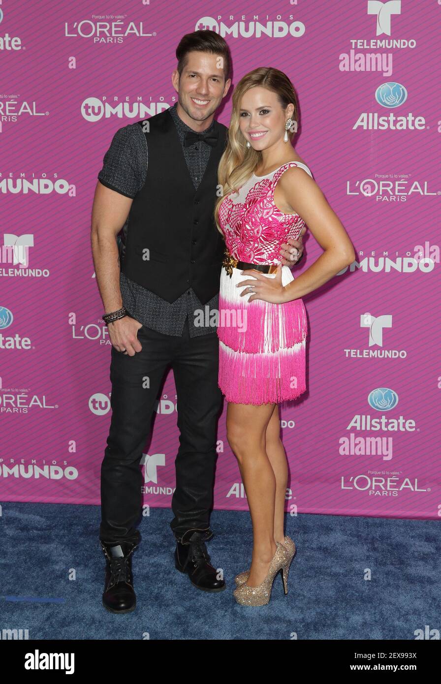 MIAMI,FL-AUGUST 20: Gabriel Parisi and Georgina Palacios arriveat ...