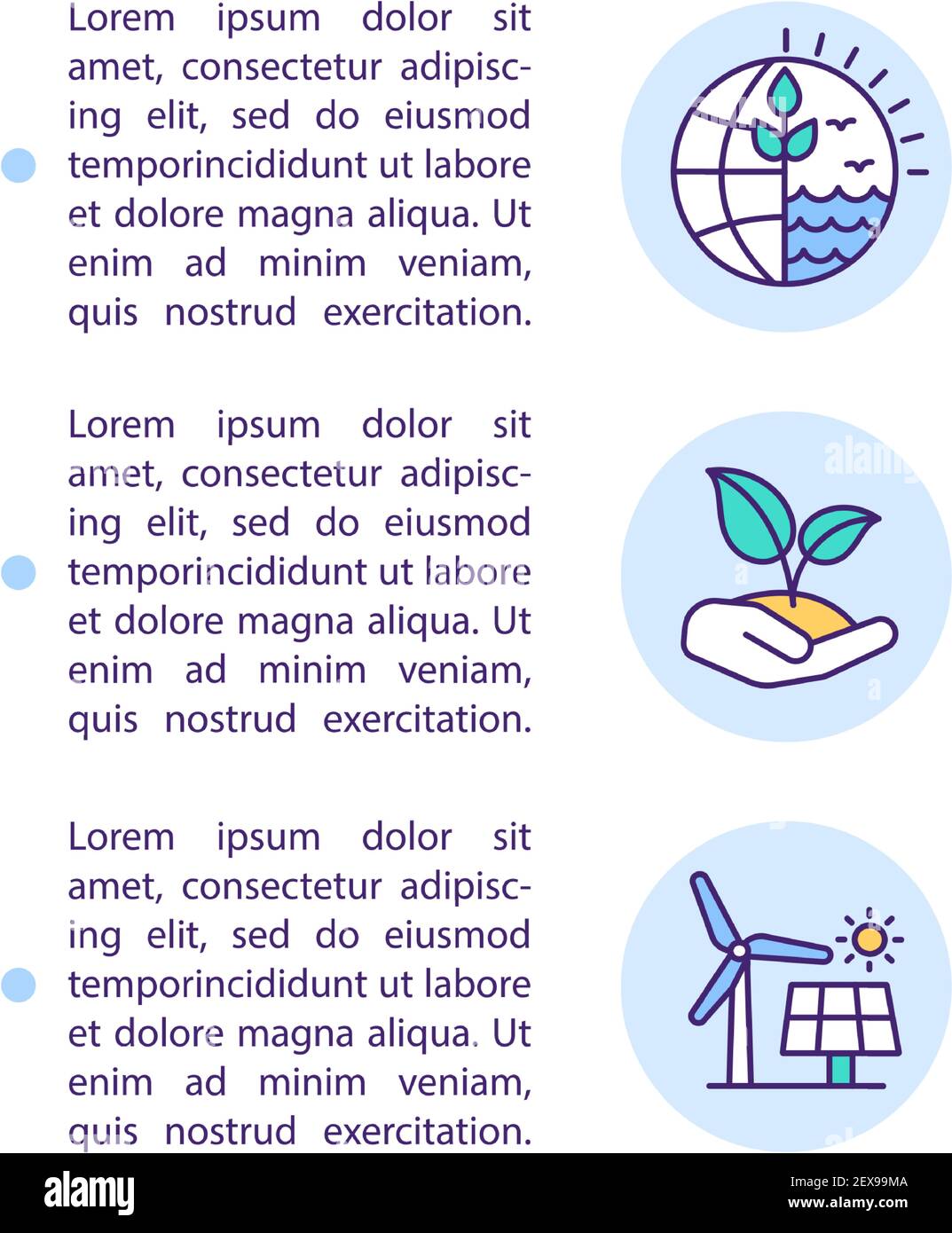 Promoting green recovery concept icon with text Stock Vector Image ...