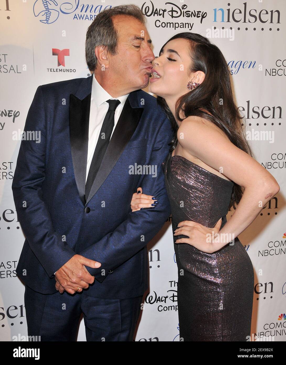 (L-R) Kenny Ortega and Sofia Carson arrives at the 30th Annual Imagen ...