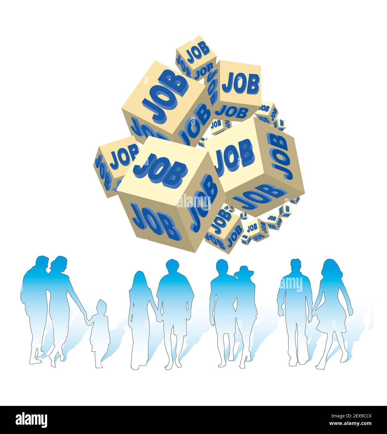 Supermarket employees group Cut Out Stock Images & Pictures - Alamy