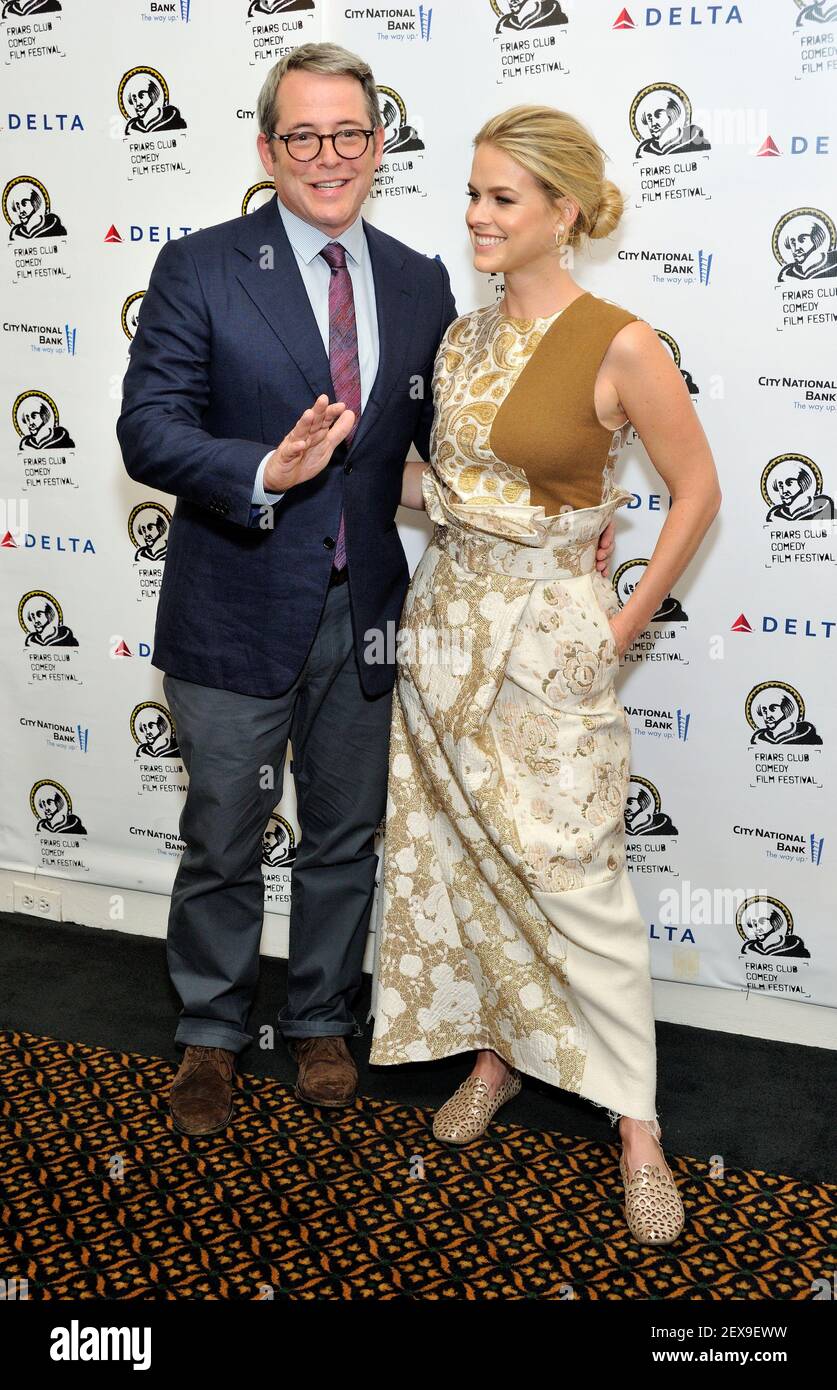 Actors Matthew Broderick and Alice Eve attend the screening of "Dirty ...