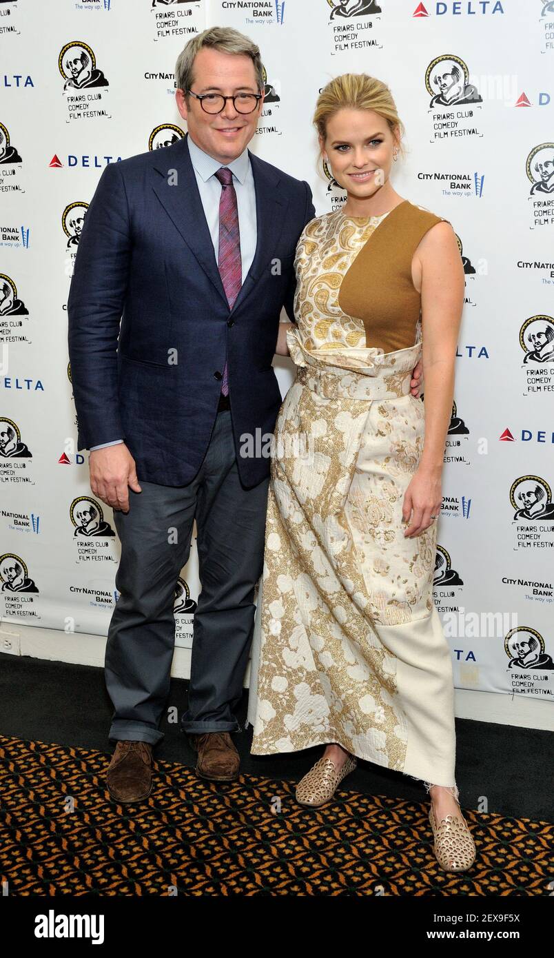 Actors Matthew Broderick and Alice Eve attend the screening of "Dirty ...