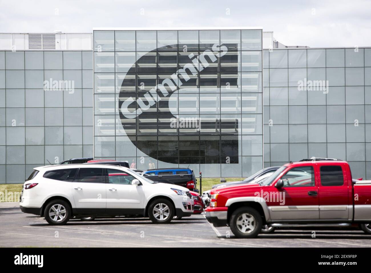 A logo sign outside of the Cummins Inc., Columbus Engine Plant in ...