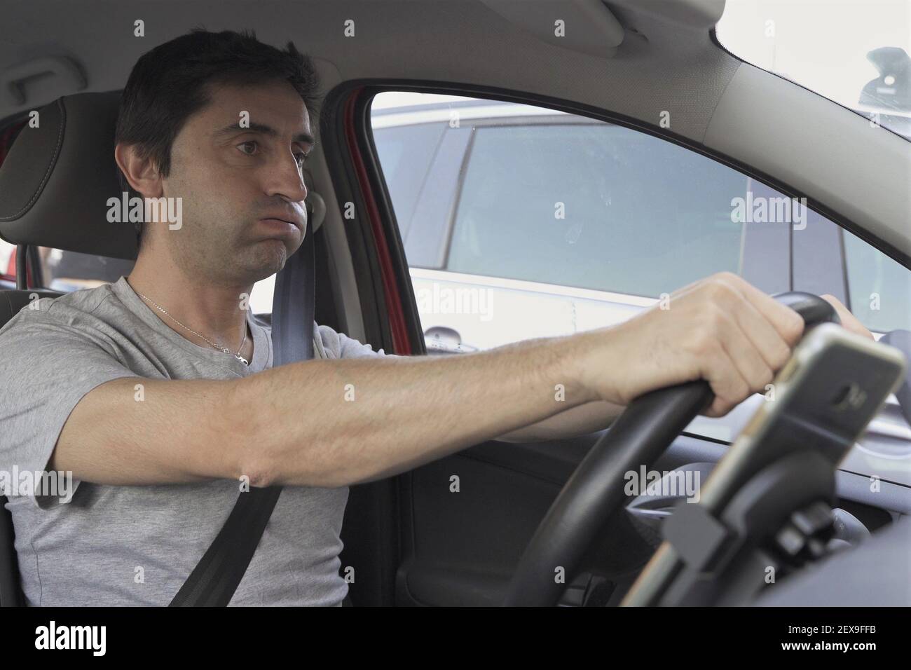 Frustrated driver traffic jam hi-res stock photography and images - Alamy