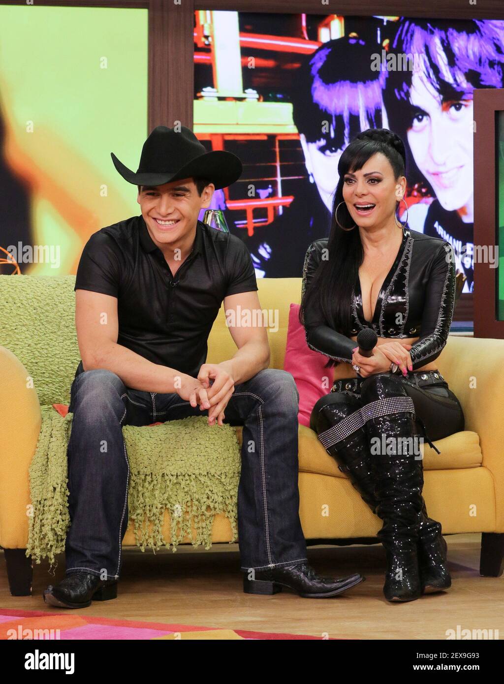 MIAMI, FL- Aug, 28: Julian Figueroa and Maribel Guardia are seen at ...